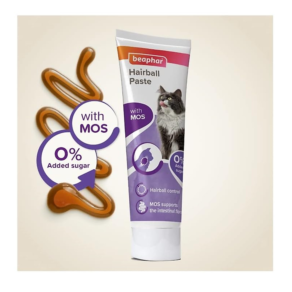 Sherleys Beaphar 2 in 1 Cat Hairball Remedy 100G