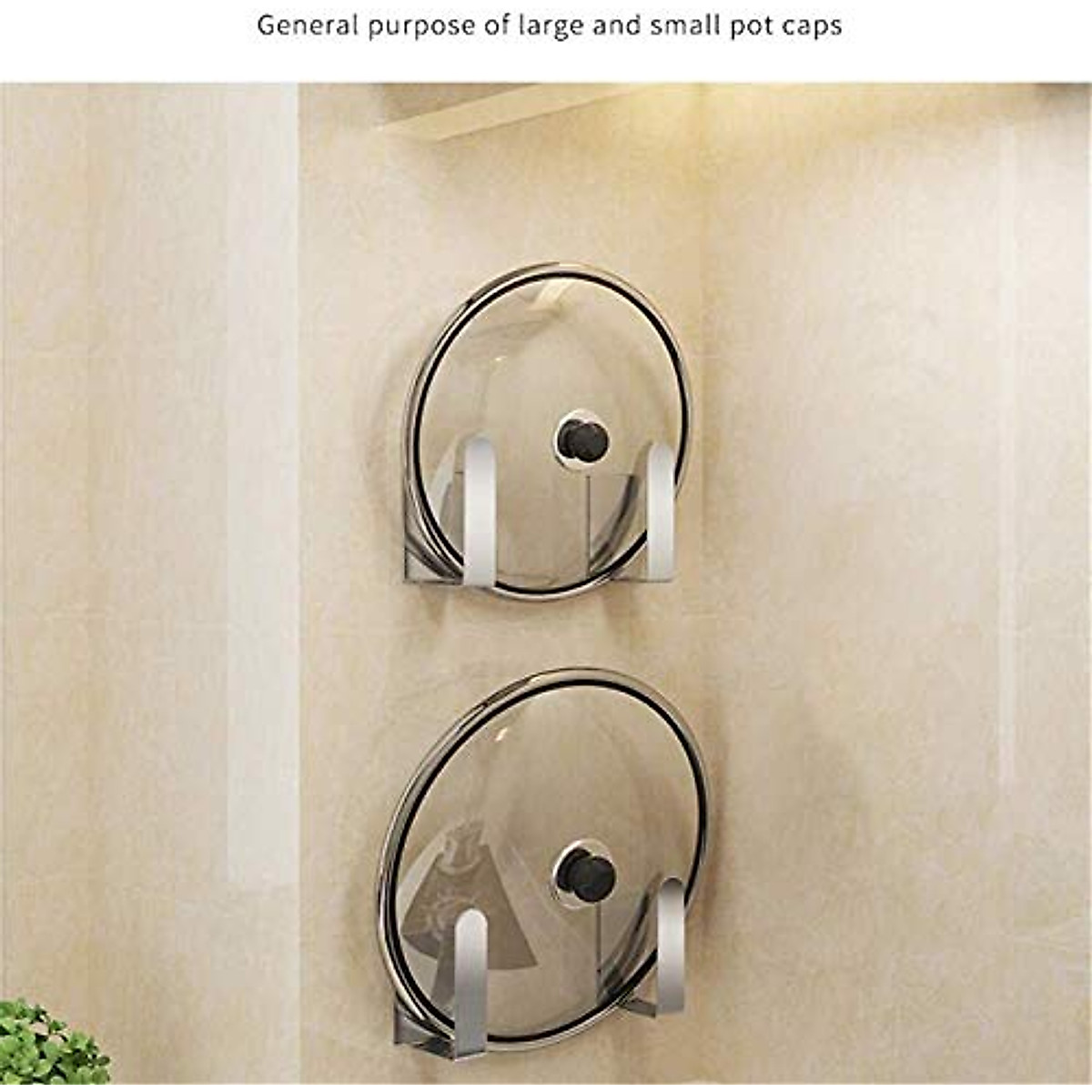 DRNKS Pan Pot Cover Lid Rack Stand,Holds X Lids Spoon Pot Lid Holder Shelf Cover Dispenser Pan Pot Lid Racks Rest Spoon Storage Rack Cooking Kitchen Storage Rack Spoon Rest Pot Cover Stand Rack Shelf