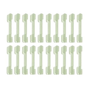 Fishing Glow Stick Clips Fishing Tube Connectors Rod Tip Glow Fluorescent Sticks Clip Holder for Rod Top Glow Stick Fixed (S (for Glow Stick 3mm), Glow Green A01 (for Rod Tip 1.2mm-2.6mm))