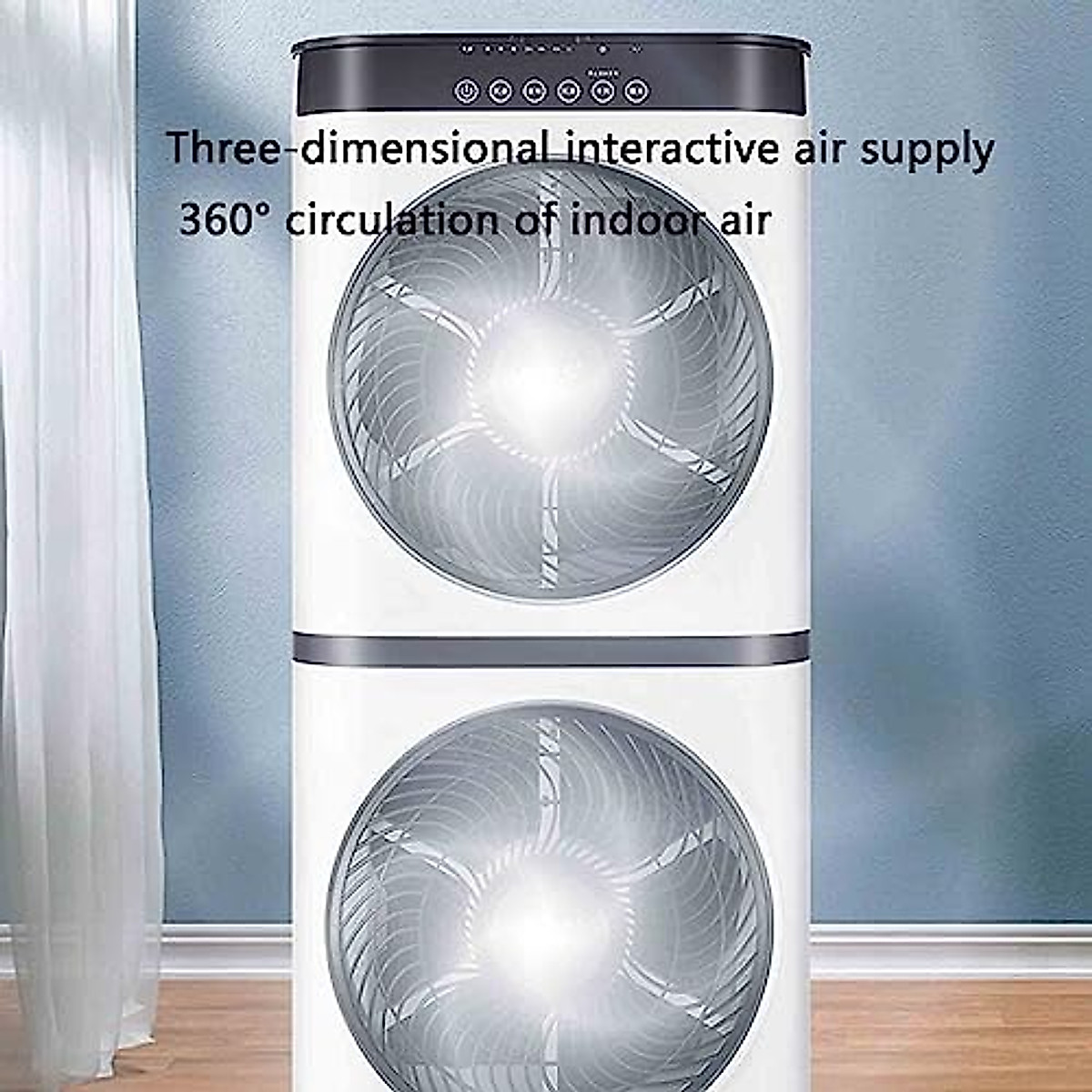 Portable air conditioner,3-IN-1 Air Cooler,Twin turbo air cooler,Optimized air duct,move silently,ac unit for bedroom,energy saving,power saving,suitable for bedroom,office,RV