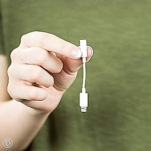 Dongle Dangler 3.5mm Headphone Jack Adapter - Works with iPhone -14/14 Pro/13/13 Pro/ 12/12 Pro Max/ 11/11 Pro/ 11 Pro Max/XS/XS Max/XR/X/ 8/8 Plus/ 7/7 Plus - MFi Certified Adapter (Cable-1 Pack)