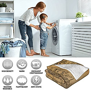 Fleece Blanket Lord of The-Rings Blankets Warm Cosy Throw Blanket for Sofa and Bed Super Soft and Lightweight Blanket for All Seasons, 50 x 40 inches