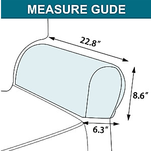Turquoize Stretch Armrest Covers for Chairs and Sofas Couch Arm Covers for Sofa Spandex Jacquard Armrest Covers Anti-Slip Furniture Protector Washable Armchair Slipcovers for Recliner Set of 2, Brown