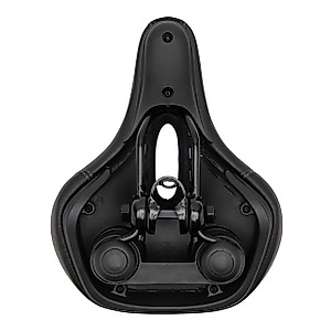 Schwinn Comfort Bike Seat for Men and Women, Commute Gateway Gel, Replacement Saddle Fits All Adult Bikes with Standard Seatpost, With Pressure Relief Channel, Black