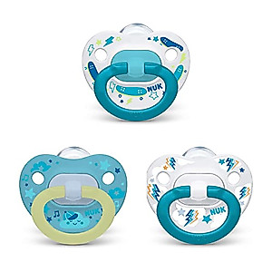 NUK Orthodontic Pacifier Value Pack, Boy, 6-18 Months, 3-Pack