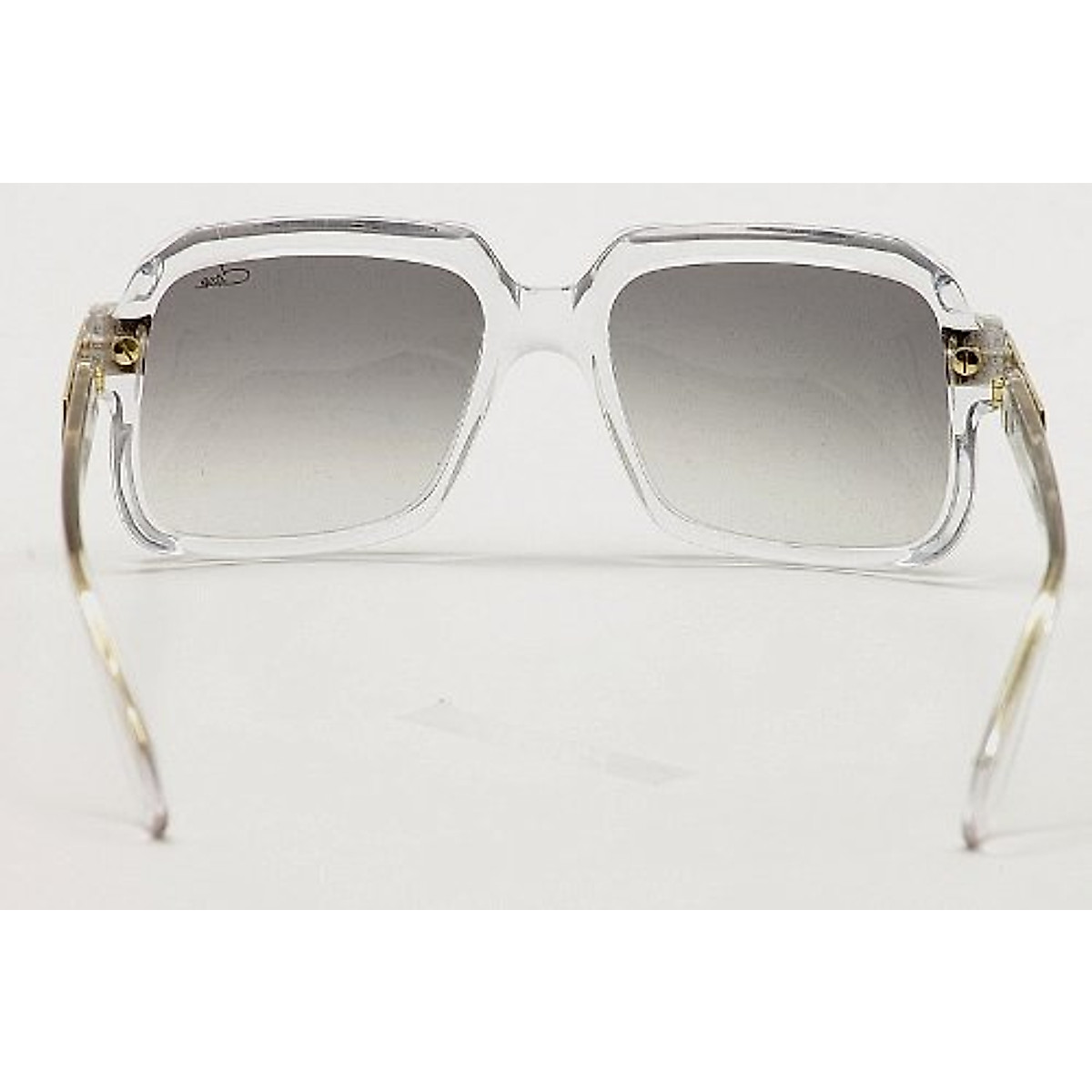 Cazal 607 Sunglasses, Crystal Frame/Grey Gradient Lens, 56mm