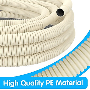 Air Jade 164Ft Water Drain Hose, 5/8" ID Universal Fit Ductless Mini Split Air Conditioner Heat Pump Systems, Mini Split Drain Line Pipe