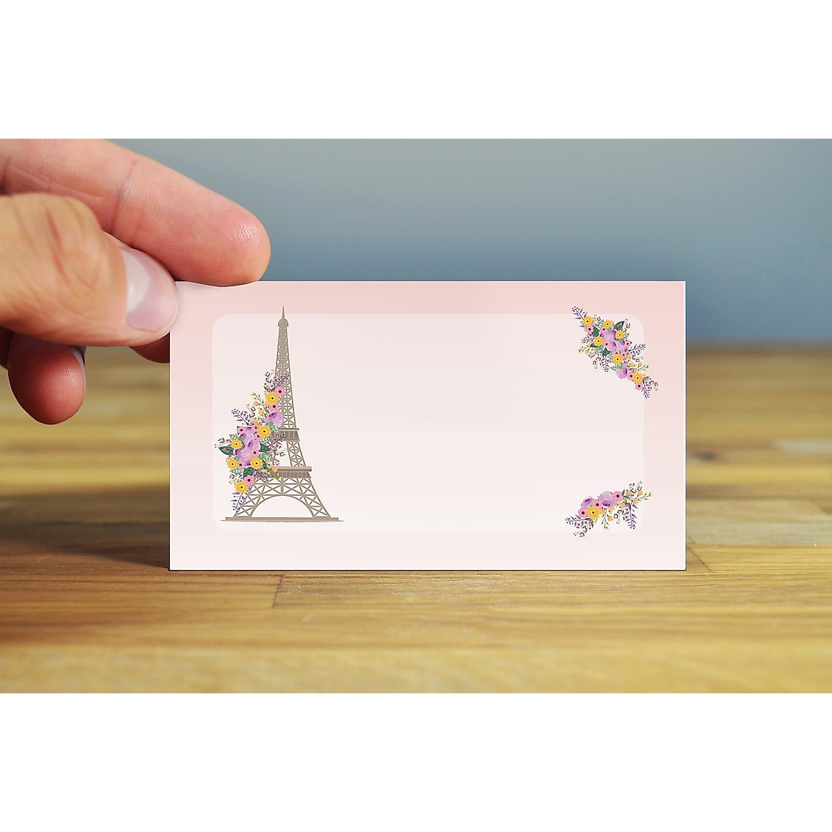 Stonehhouse Collection | Eiffle Tower Themed Birthday Table Tents | Paris Party Place Card Holders | Paris Celebration | 25 Count (Eiffle Tower)