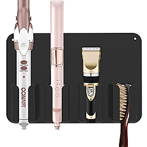 Linkidea Hair Straighteners Holder Wall Mount, Hair Styling Tool Storage Organizer, Beauty Hair Appliance Rack Stick Stand for Flat Irons, Curling Wands, Hair Straighteners, Combs