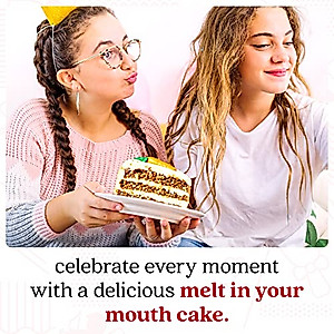 David's Cookies Layered Carrot Cake 10" - Pre-sliced 14 pcs. Fresh Gourmet Bakery Dessert With Rich Cream Cheese Frosting, Easter Food Gift Idea for Women, Men, Kids - Easter Snacks Cake for Delivery