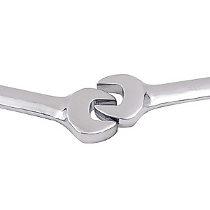 KINJOEK 7 PCS 6 mm 7mm 8mm 9mm 10mm 11mm 13 mm 12PT Ratchet Wrench set, Metric Ratcheting Wrench Set with 5° Movement and 72 Teeth for Projects with Tight Space