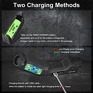 Green Laser Sight with 1000 Lumens Flashlight
