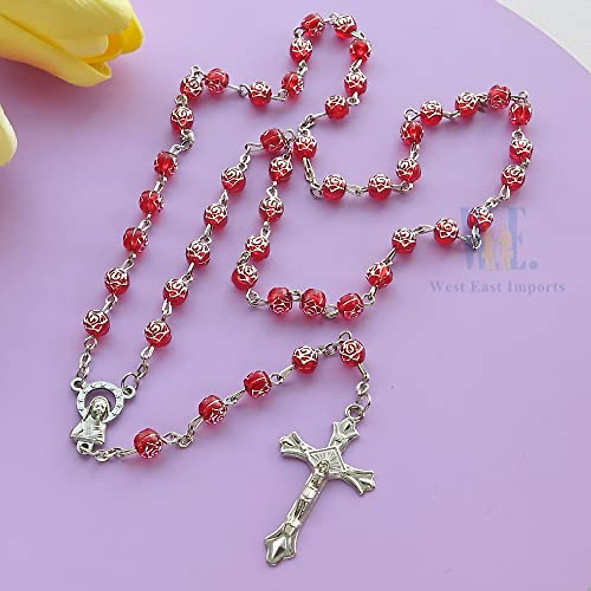 Confirmation Rosary Favor (12 PCS) Red Bead rosary