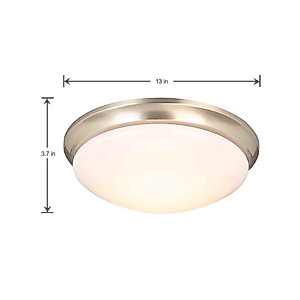 Hampton Bay 13" Brushed Nickel LED Flushmount - Model #HGV3011L-2/BN