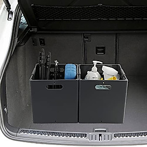 Eagrye 4-Pack Collapsible Plastic Storage Cubes Bin, Foldable Cube Storage Baskets, Gray