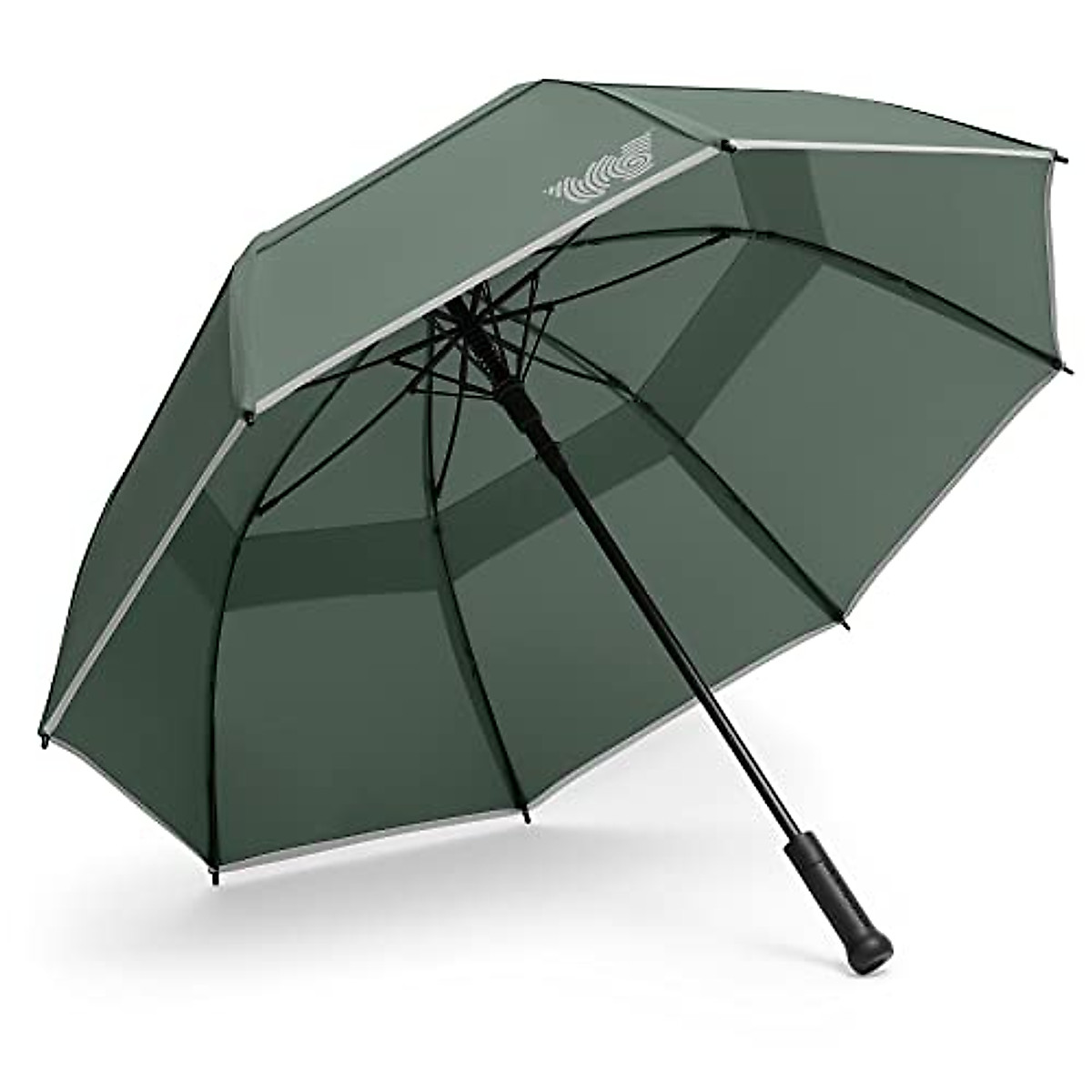 Weatherman Umbrella - Stick Umbrella - Windproof Umbrella Resists Up to 55 MPH Winds - (Sage)
