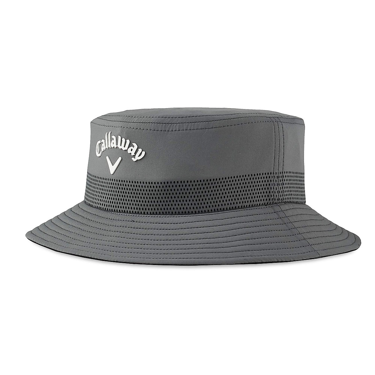 Callaway mens Bucket Hat, Grey, Small-Medium US