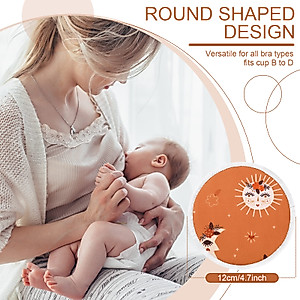 Berlune 20 Pcs 4.7" Reusable Nursing Pads Washable, Cotton Soft Breast Pads, Absorbent Nipple Pads with Storage Bag and Laundry Bag for Breastfeeding Pumping Bra