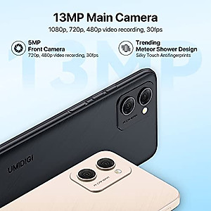 UMIDIGI G2 3/32GB Unlocked Cell Phone,Android 13 Dual sim Smartphone,6.52-inch Large Screen Android Phone,5150mAh Massive Battery Mobile Phone 256GB Expand Storage-Dawn Gold…