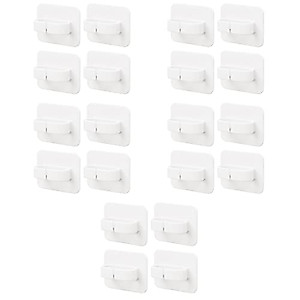 Cabilock Towel Hooks Spray Bottle Storage Rack Hook 20 pcs Spray Bottle Hook Under Cabinet Spray Bottle Holder Adhesive Bottle Holder Hangers Adhesive Bottle Hanging Circle Towel Hook