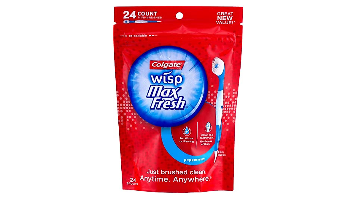 Colgate Wisp Max Fresh Portable Peppermint Mini-Brush