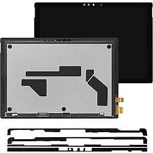 PEHDPVS Screen Replacement for Microsoft Surface pro 5 6 1796 1807 1809 2736x1824 12.3 inch LCD LED Display Touch Screen Digitizer Assembly LP123WQ1 (with Touch Plate)