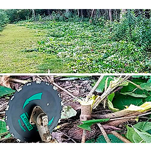 9 × 20T Chainsaw Tooth Brush Blade -2 Pcs Chainsaw Weed Eater Saw Blades with 3 Round Files and 4 Washers for Weed Eater Brush Cutter,Bursh Cutter,String Trimmer,Forester Brush Blade,Weed Wacker