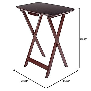 Winsome Wood Darlene, Walnut, 21.65 x 14.96 x 25.51