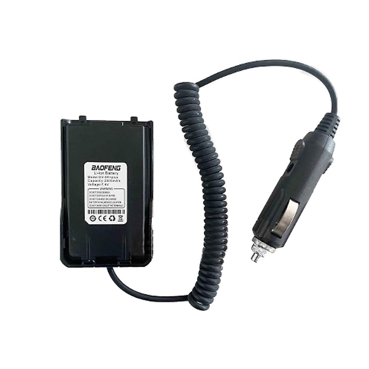BAOFENG UV-S9 Plus Battery Eliminator Car Charger 2800mAh DC 12V Compatible with UV-S9X3 UV-S9 Etc