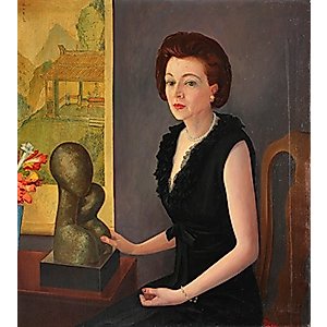 Ruth Gutman with Sculpture