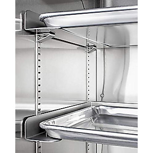 Summit Appliance SCR611GLOSRI Outdoor Mini Reach-In Commercial Beverage Center, Factory-installed Dolly, Glass Door, Weatherproof, Heavy-duty Tray Holders, Three Adjustable Chrome Shelves