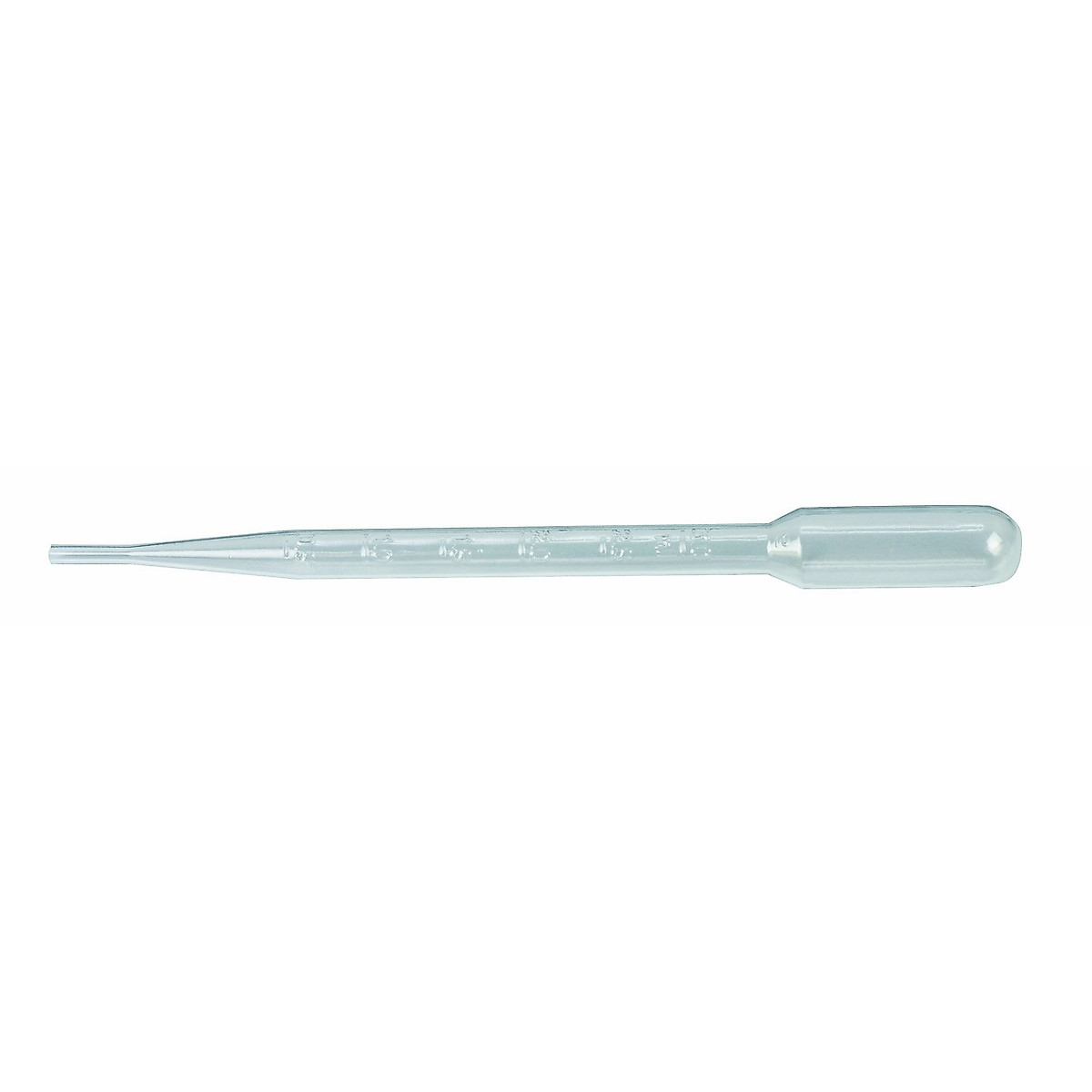 Heathrow Scientific HD206373B Polyethylene Plastic 3mL 20 Wrap Sterile Disposable Transfer Pipette, 155mm Length, 0.5mL Graduation Interval (Pack of 500)