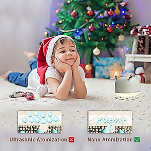 Mini Humidifier Cool Mist Humidifier with 2 Adjustable Mist Modes and Auto Shut-Off, Air Humidifier for Bedroom,Desktop,Office,Kid,Child,Girls (Reindeer)