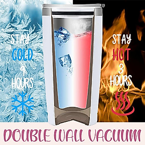 Onebttl Dance Teacher Appreciation Gift - OMG Point Your Toes - 20oz/590ml Stainless Steel Insulated Tumbler for Women, Her (White)