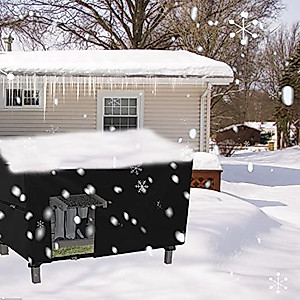 Rilime Outdoor Cat House Cover,cat Houses for Outdoor Cats Weatherproof Protector 35" L*22.5" W*19.7" H(Only Cover)