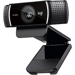 Logitech C922x Pro Stream Webcam 1080p HD Camera for Streaming and Recording at 60 FPS Background Replacement Technology (Renewed)