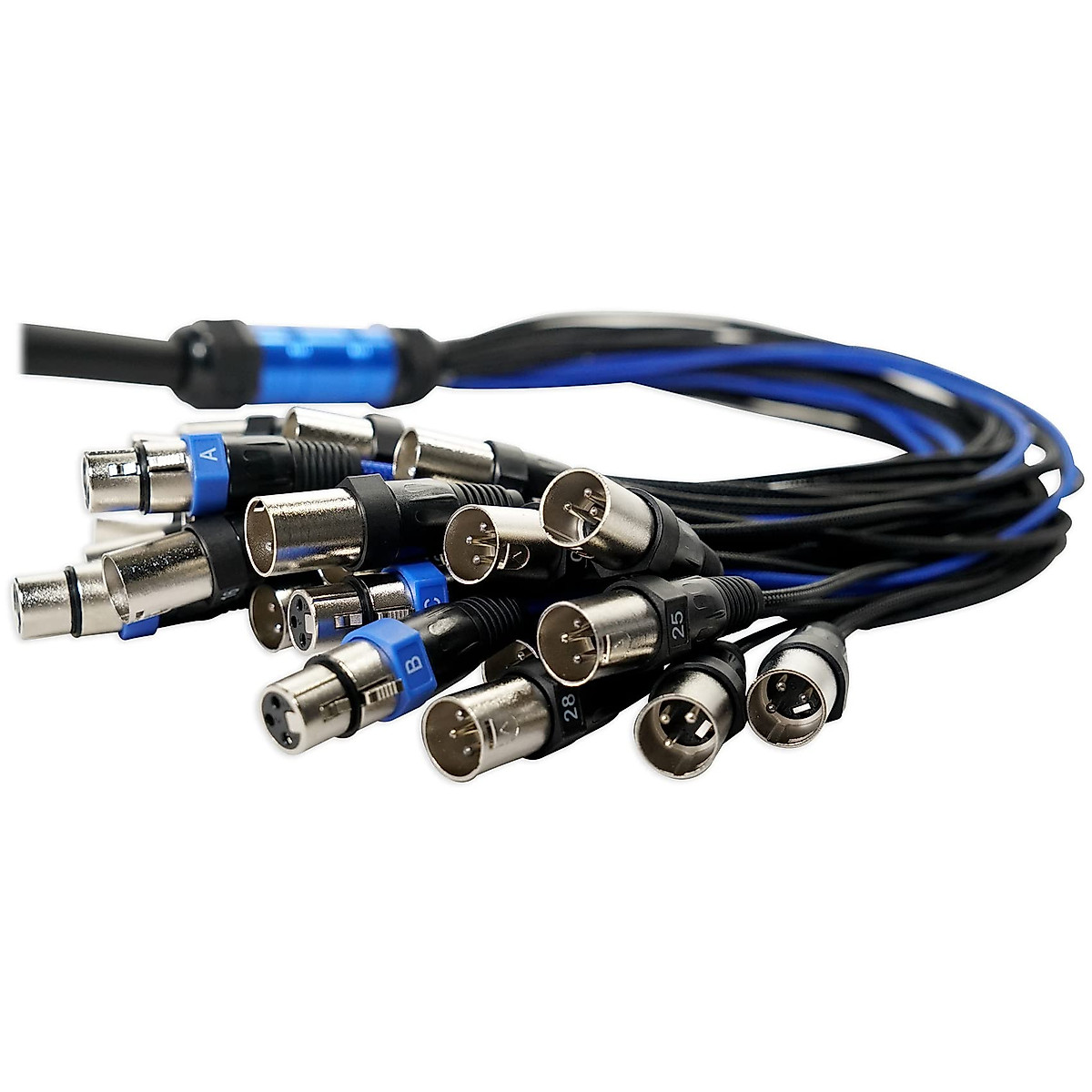 Rockville SX32100 32 Channel (4 Returns) 100 Foot XLR Snake Cable, 100% OFC