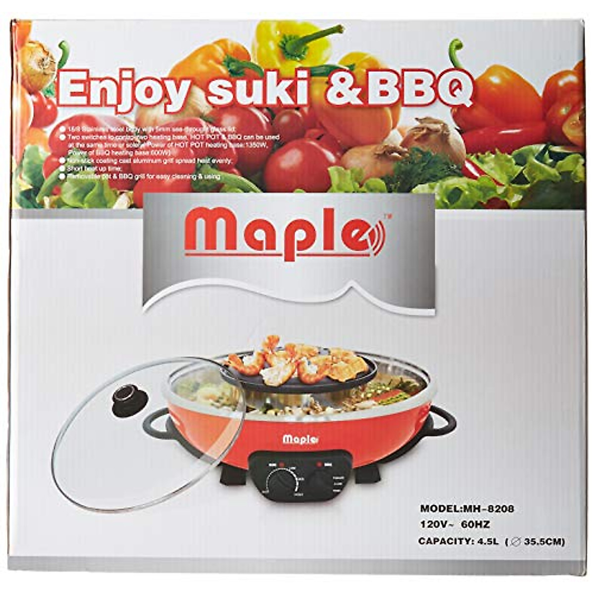 Maple Hot Pots (Maple Enjoy Suki Hot Pot Shabu with BBQ Grill)