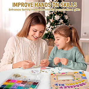 JQEEYGV 5500pcs Clay Beads Bracelet Making Kit 24 Colors Friendship Bracelet kit with Letter Beads DIY Arts and Crafts for Jewelry Set Beginners Gifts for Girls Ages 6-12