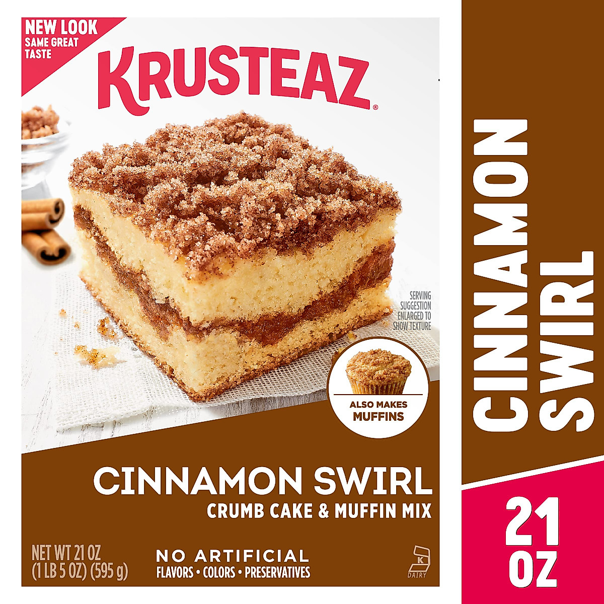 Krusteaz Baking Mix Variety Pack, 1 Meyer Lemon Pound Cake Mix (16.5 oz), 1 Cinnamon Swirl Crumb Cake & Muffin Mix (21 oz), 1 Meyer Lemon Bar Mix (19.35 oz), (3 CT)