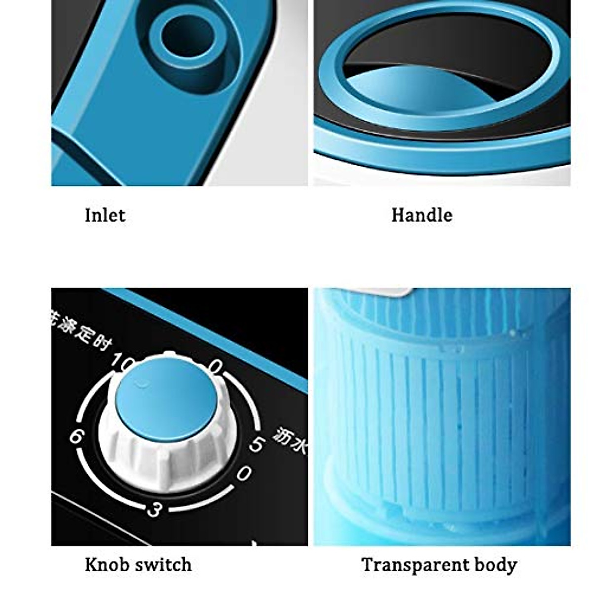 ZLXDP Mini Washing Machine Automatic Women Children Clothes Cleaner Dehydrated Mini Tube Wash Single Cylinder Washing Machine (Color : D)