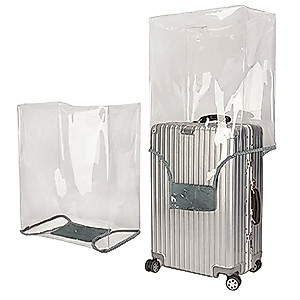 GigabitBest Luggage Protector Covers Suitcase Cover Protector PVC Luggage Case (30''(26.77''H x 20.47''L x 12.59''W))