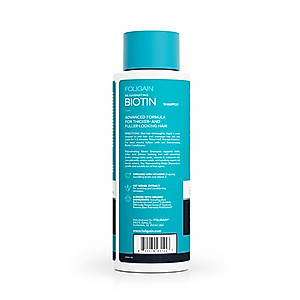 Foligain Rejuvenating Biotin Shampoo, Organic Cruelty Free Shampoo, Hydrating and Revitalizing Shampoo, 16 Fl. Oz.