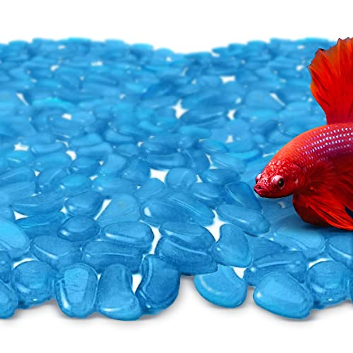SunGrow Betta Aquarium Stones, Lightweight, Fish Bowls and Reptile Tanks Decor, 200 Pcs