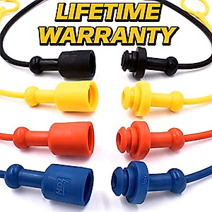 (8 Pack) HD Switch Hydraulic Quick Coupler Dust Cap & Plug Set fits 1/4" Kubota LA181 LA203 LA210 LA211 LA243 LA271 LA301 LA302 LA304 LA350 LA351 LA352 LA364 LA401 LA402 LA403 LA434 LA463 LA504 LA534