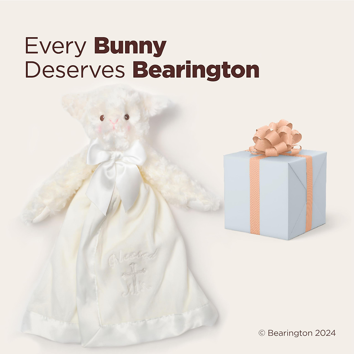 Bearington Baby Lil’ Hoots Snuggler, 15 Inch Pink Owl Plush Stuffed Animal Security Blanket Lovey for Babies