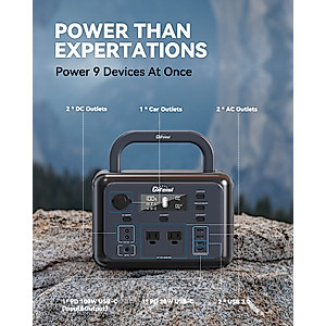 100W Portable Solar Panels, 12V Solar Battery Charger with Adjustable Kickstand, Waterproof IP65 Foldable Solar Panel Kit for RV Camper Home (500W)