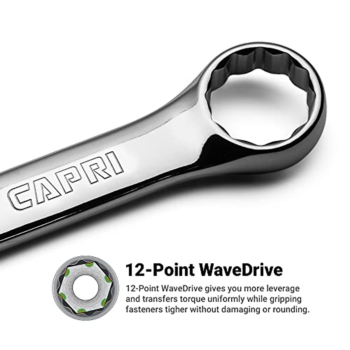 Capri Tools 1/2-inch Combination Wrench, 12 Point, SAE