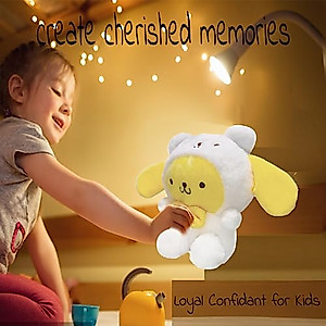Pompompurin Plush Toy 8", Soft Kawaii Plush Doll, Cute Stuffed Animal Kurom Anime Plush Pillow, Cartoon Figure Toy Birthday Party Favors for Children Girls Fans Collection, Christmas, New Year, Yellow