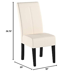 Christopher Knight Home Pertica Fabric Dining Chair, Beige 25D x 18W x 39.75H in